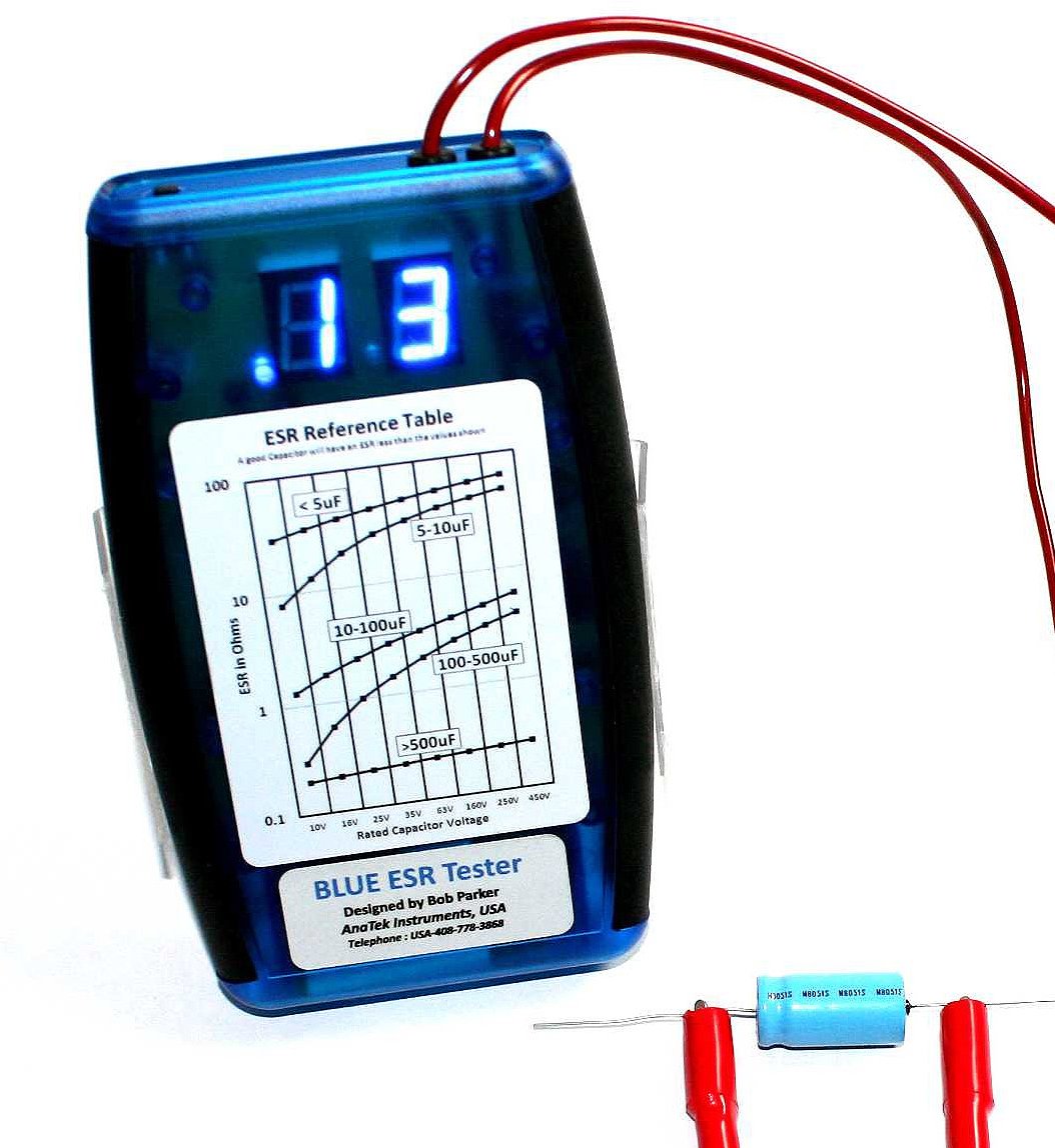 Updated Blue ESR/Low Ohms Meter, 0.01 Ohm to 99 Ohm – Alltronics LLC