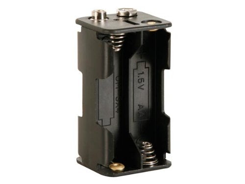 4 'AA' Cell, Battery Holder with Snap Terminal, Rectangular Profile ...