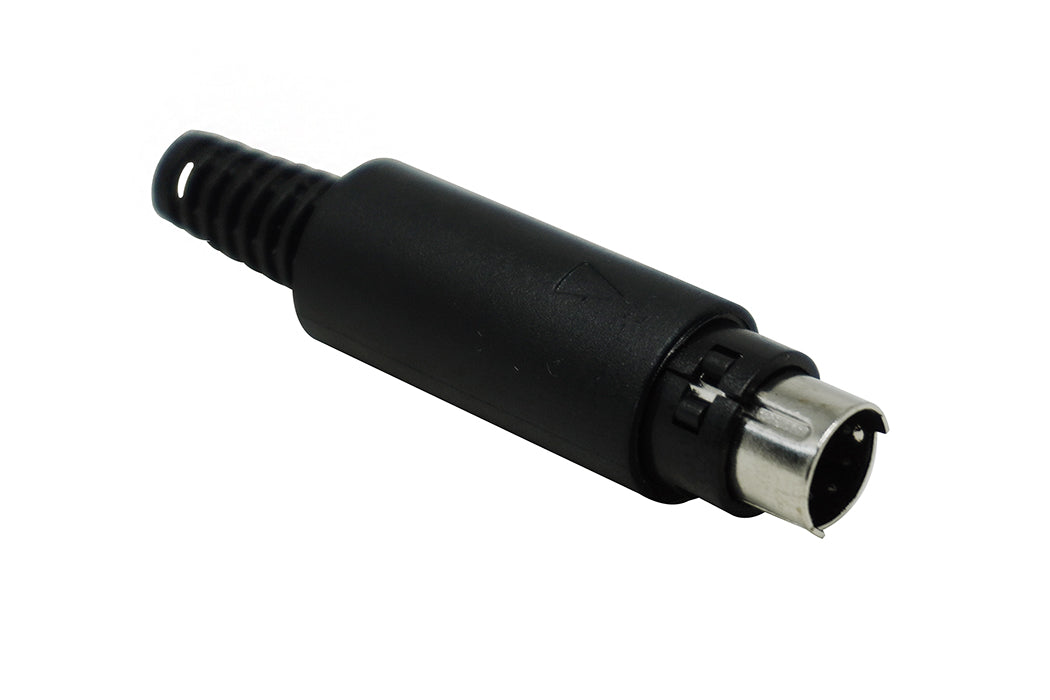 7-Pin Mini-DIN Male Connector, 24 AWG wire with Molded Strain Relief ...